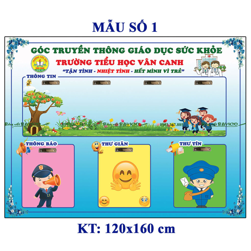 Bảng Góc Truyền Thông Sức Khỏe I Bảng Treo Tường