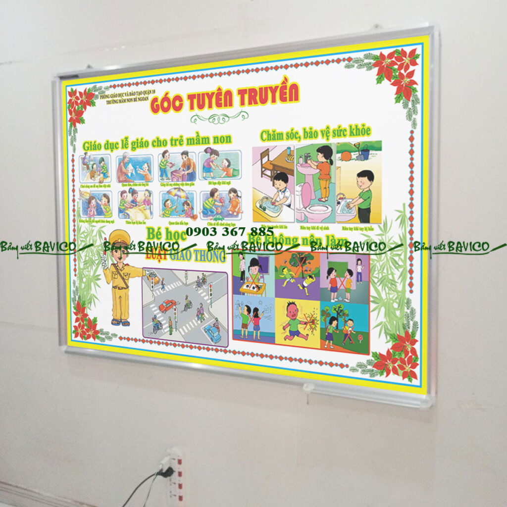 Bảng Góc Tuyên Truyền Mần Non - Bảng Treo Tường I Freeship