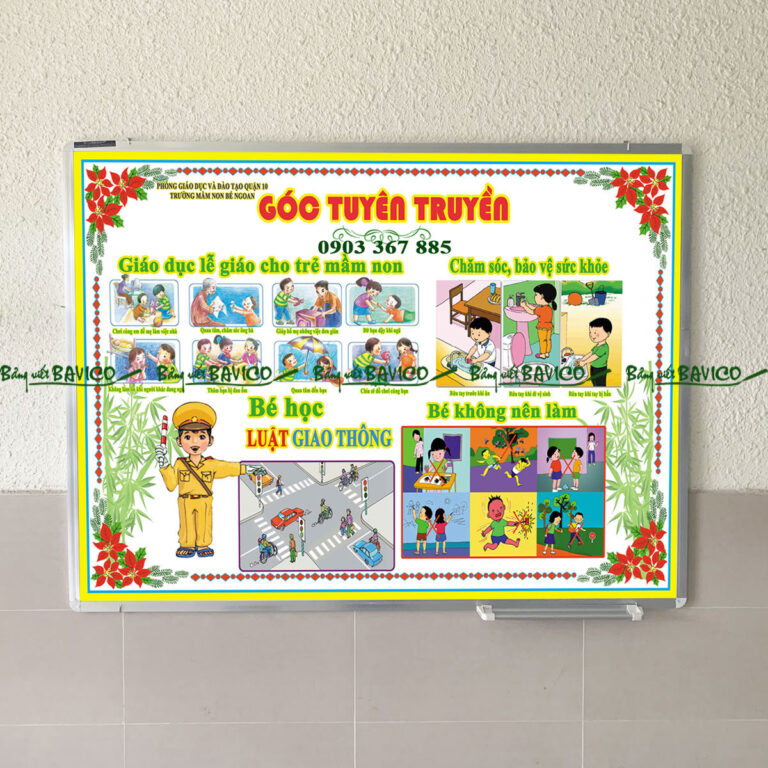 Bảng Góc Tuyên Truyền Mần Non - Bảng Treo Tường I Freeship