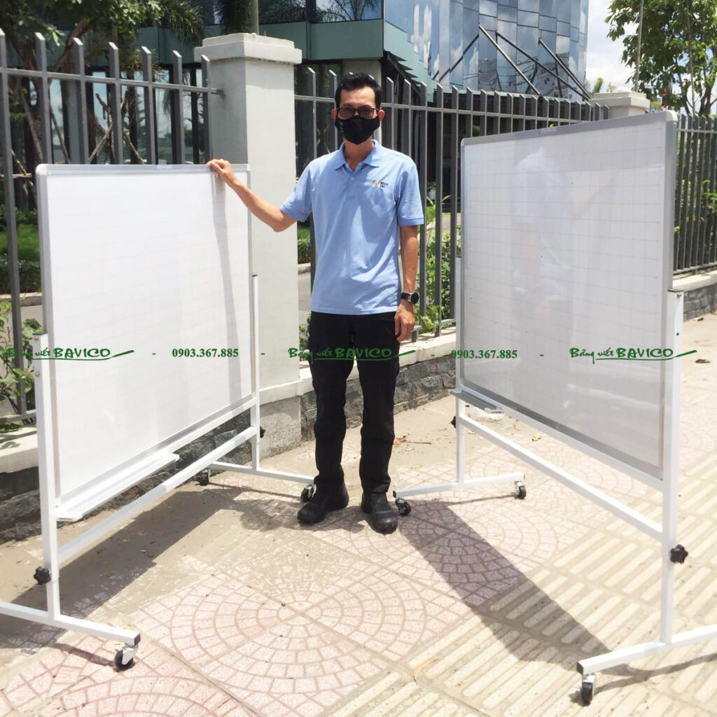 Bảng Trắng Có Chân Chữ T – Poly Taiwan | BAVICO Chính Hãng